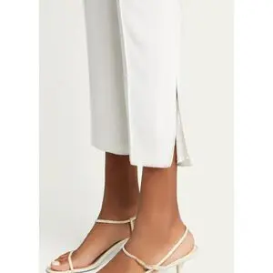 Cinq À Sept Brianne Slit-leg Trousers - Ivory