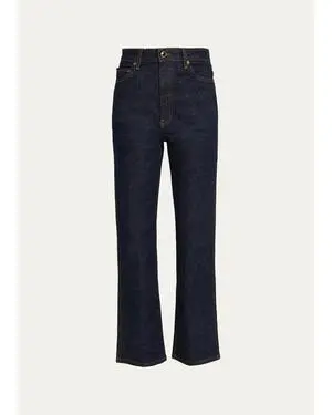 Khaite Abigail Straight-leg Ankle Jeans