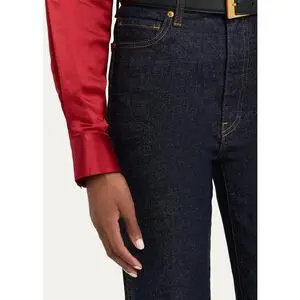 Khaite Abigail Straight-leg Ankle Jeans