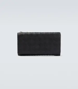Bottega Veneta Leather Wallet - Black