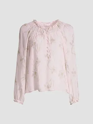 Rebecca Taylor Daffodil Silk Blouse