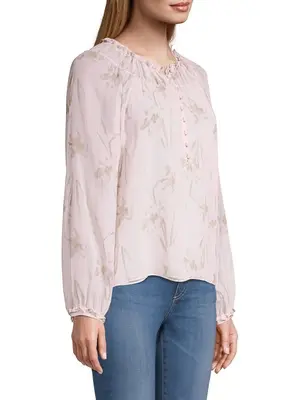 Rebecca Taylor Daffodil Silk Blouse