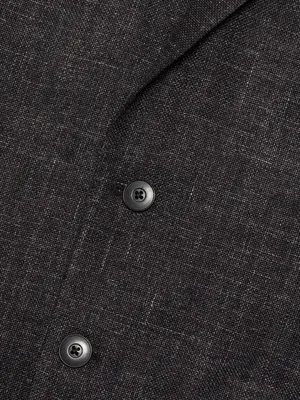Emporio Armani Virgin Wool-blend Blazer - Black