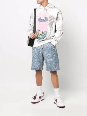 IH NOM UH NIT Graphic Palm-print Hoodie
