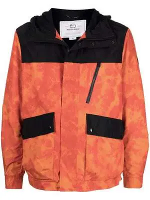 Woolrich Trek Tie-dye Print Windbreaker - Orange