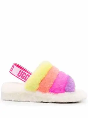 UGG Fluff Yeah Sheepskin Slides - Pink