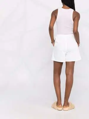 Moncler High-waisted Shorts - White