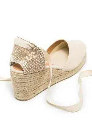 CastaÑer 70mm Carina Espadrilles - White