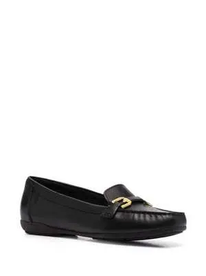 Geox Leather Loafers - Black
