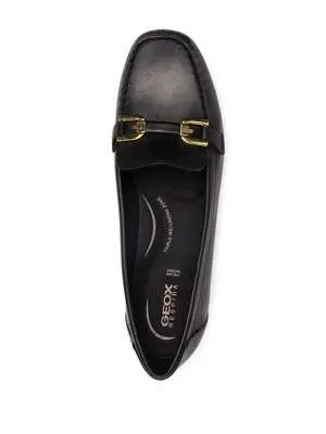 Geox Leather Loafers - Black