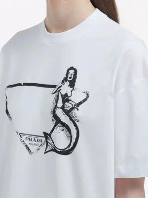 Prada Mermaid-print Jersey T-shirt