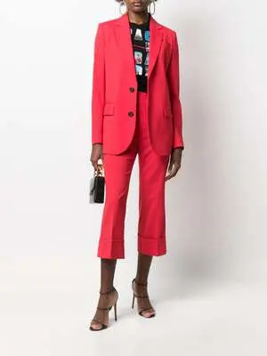 Dsquared2 Virgin Wool Notched Lapel Blazer