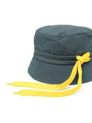 CRAIG GREEN Drawstring Bucket Hat - Green