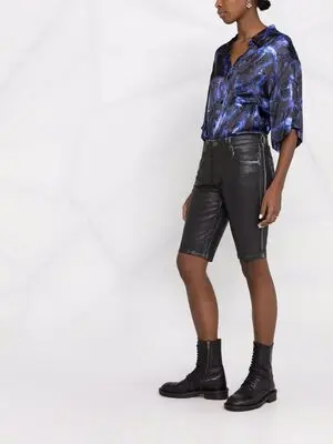 DIESEL® Wax-coated Five-pocket Shorts