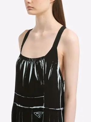 Prada Printed Sablé Dress