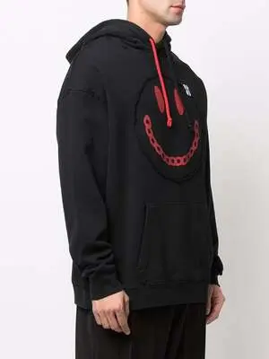 Raf Simons X Smiley Distressed-finish Hoodie