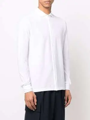 ZANONE Long-sleeved Cotton Shirt - White
