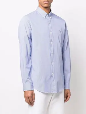 Polo Ralph Lauren Logo Striped Shirt - Blue