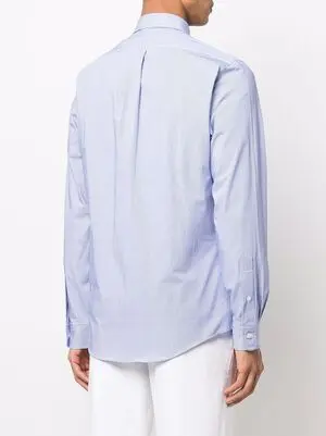 Polo Ralph Lauren Logo Striped Shirt - Blue