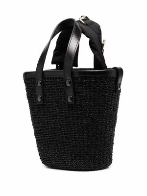 Sacai Micro Marche Woven Bucket Bag