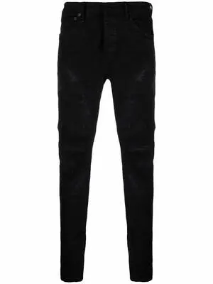 PURPLE BRAND Low-rise Skinny Jeans - Black