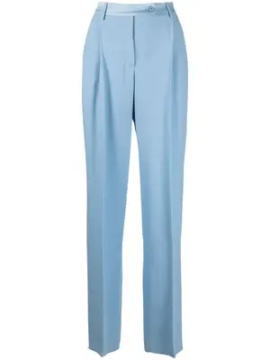Alberta Ferretti High-waist Tailored Trousers - Blue