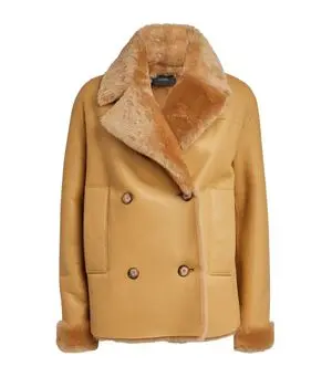 JOSEPH Sheepskin Calla Coat