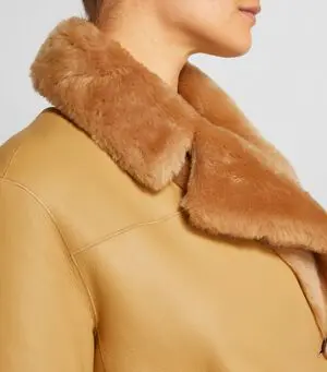 JOSEPH Sheepskin Calla Coat