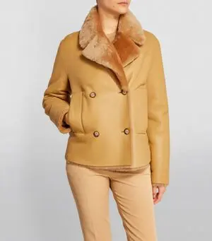 JOSEPH Sheepskin Calla Coat