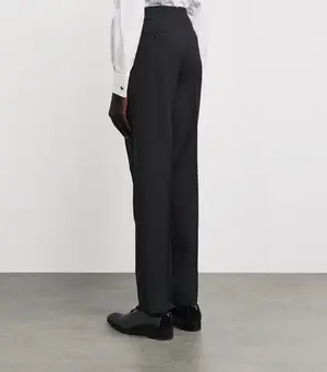 Ralph Lauren Purple Label Wool Gregory Tuxedo Trousers