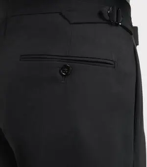 Ralph Lauren Purple Label Wool Gregory Tuxedo Trousers