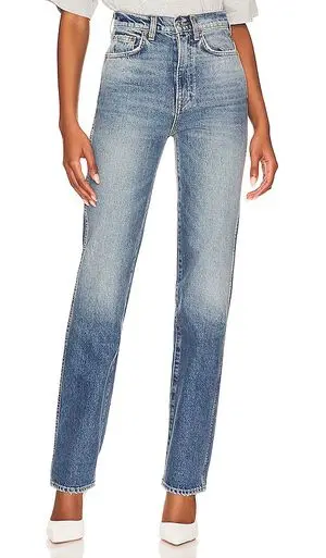 GRLFRND GRLFRND Sara Super High Rise Slim Straight Jeans Market Street