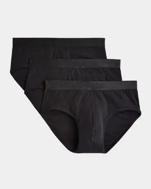 2(X)Ist Apos;s 3-pack Pima Cotton Contour Pouch Briefs - Black