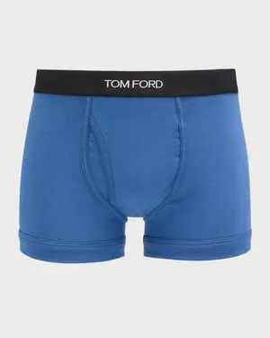 TOM FORD Logo-trim Boxer Briefs High Blue