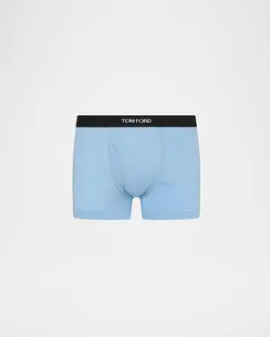 TOM FORD Logo-trim Boxer Briefs Ltblue