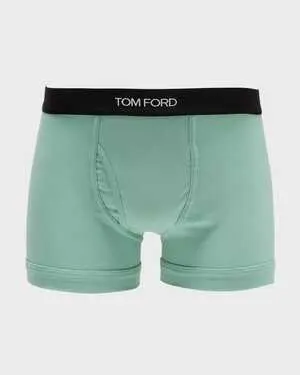 TOM FORD Logo-trim Boxer Briefs Pale Mint