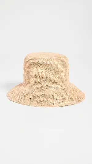Hat Attack Crochet Straw Bucket Hat