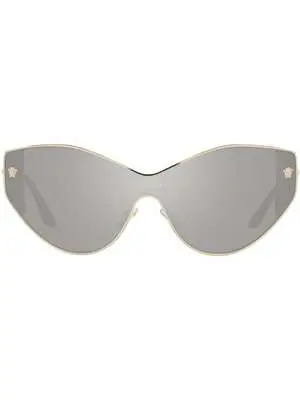 Versace Ve2239 Shield Sunglasses Gold