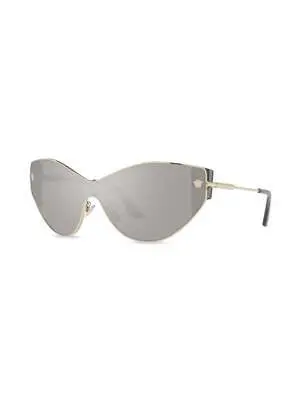 Versace Ve2239 Shield Sunglasses - Gold
