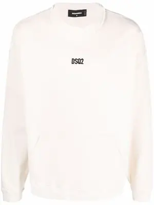 Dsquared2 Logo Crew-neck Sweatshirt - Neutrals