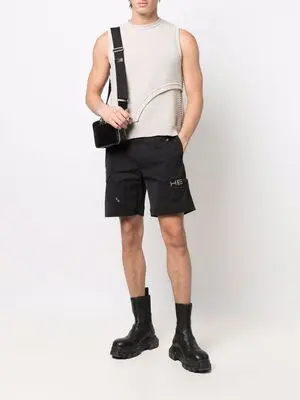 HELIOT EMIL Logo-lettered Cargo Shorts
