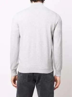 Brunello Cucinelli Zip-up Cashmere Jumper - Grey