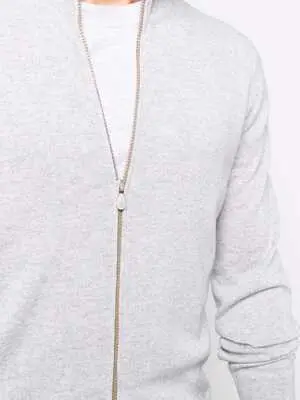 Brunello Cucinelli Zip-up Cashmere Jumper - Grey