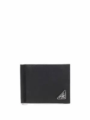 Prada Saffiano Leather Bi-fold Wallet - Black