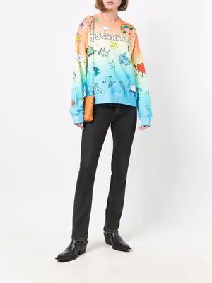 Dsquared2 Doodle-detail Logo Print Sweatshirt