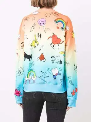 Dsquared2 Doodle-detail Logo Print Sweatshirt