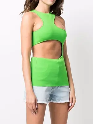Stella McCartney Cut-out Tank Top - Green