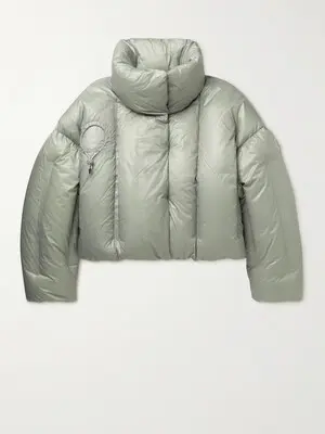 Moncler Dingyun Zhang Aloby Oversized Quilted Shell Hooded Down Jacket - Gray