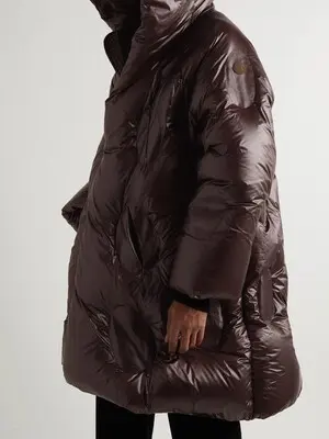 Moncler Dingyun Zhang Iaphia Oversized Quilted Glossed-shell Hooded Down Coat