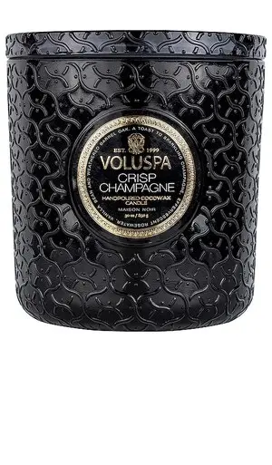 Voluspa Crisp Champ 30oz Boxed Luxe In Black - Gourmand